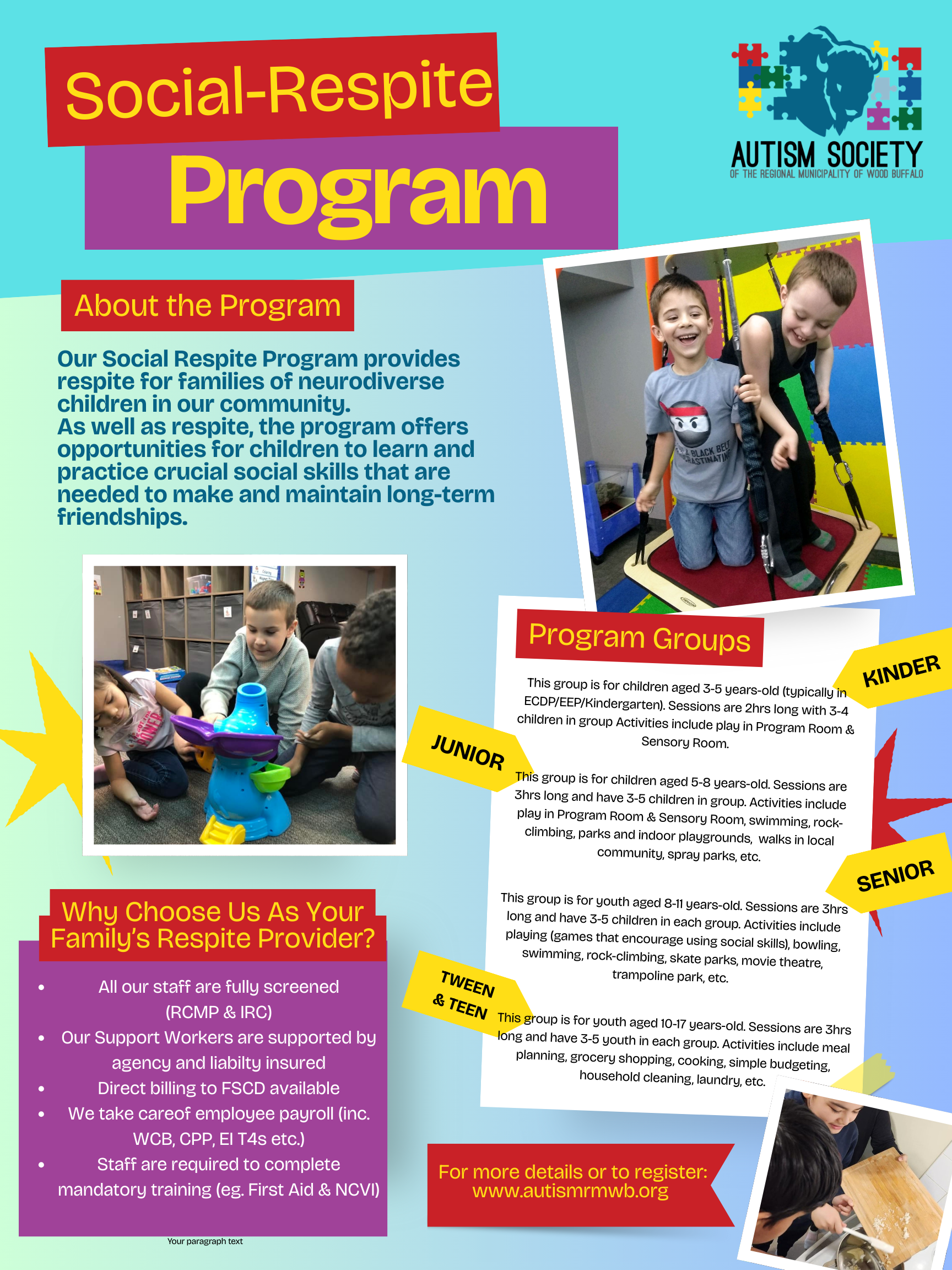 Social Respite – Autism RMWB